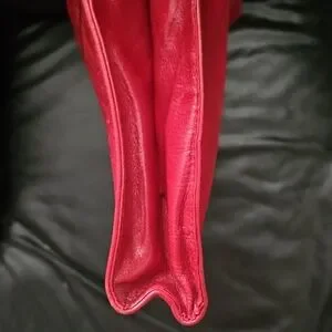 Vintage | Bags | Vintage Domina 0 Red Leather Clutch Purse Bag Strap ...